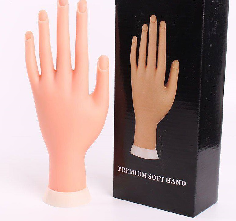 دست مصنوعی کاشت ناخن سیلیکونی (دست تمرین) | خانه لاک غرب تهران